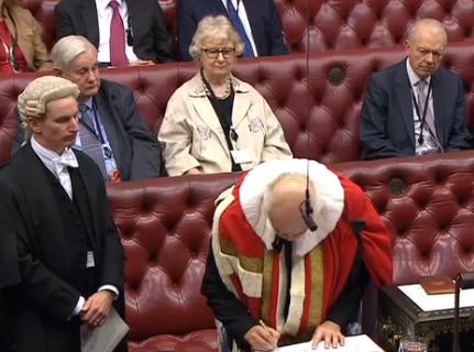 Introduction of Lord Chartres – The Church of England in Parliament